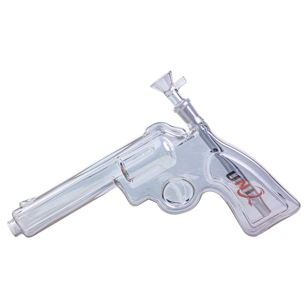 Uniq Long Barrel Revolver 10" Glass Water Pipe – Excitement Smokin PA