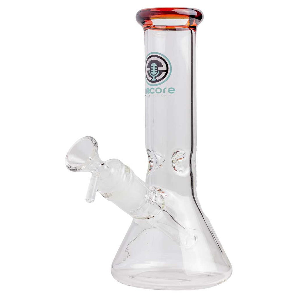 Encore 8" 38mm Clear Beaker Water Pipe with Color Lip - Assorted ...
