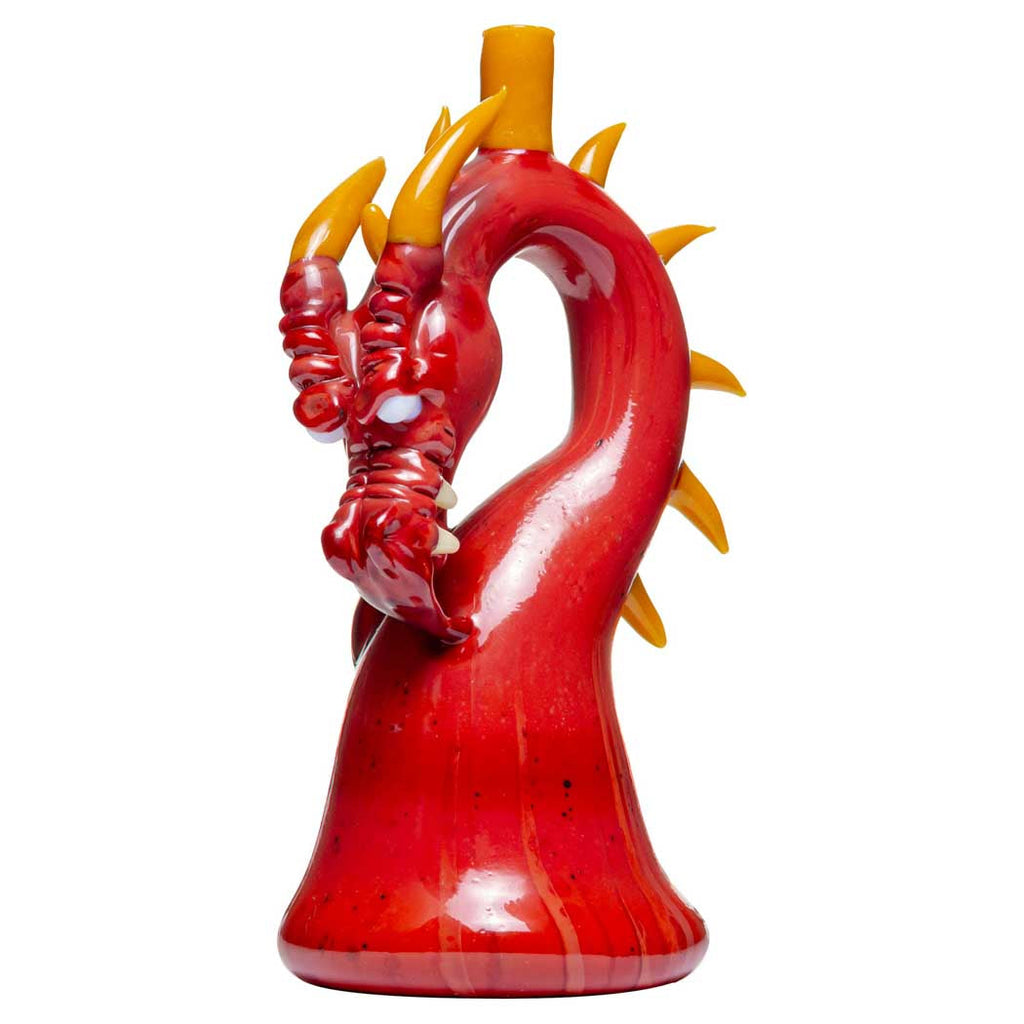 Tony Kazy Medium Red Dragon Water Pipe – Excitement Smokin PA