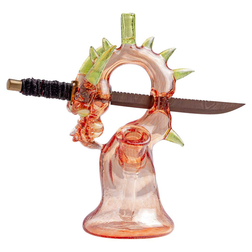 Tony Kazy Sunstone Slain Dragon 8" Water Pipe – Excitement Smokin PA