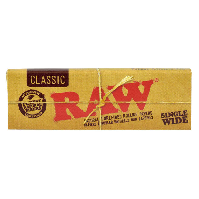 RAW Classic Single Wide Rolling Papers – Excitement Smokin PA