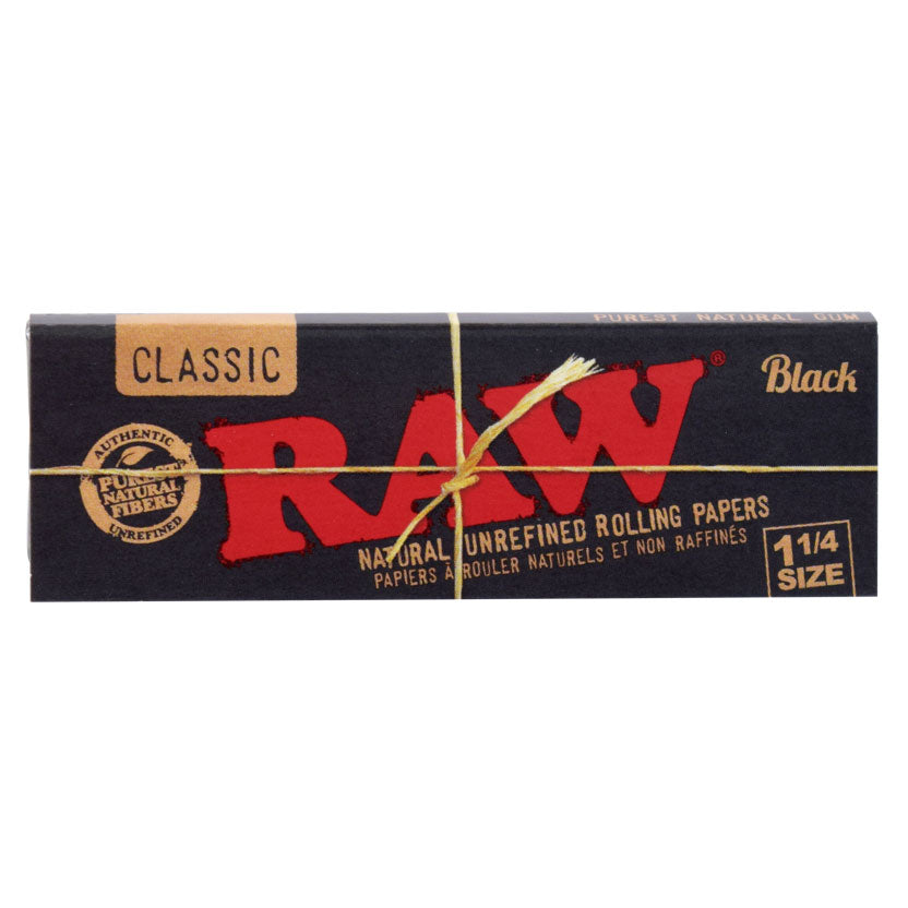 RAW Classic Black 1 1/4 Rolling Paper – Excitement Smokin PA