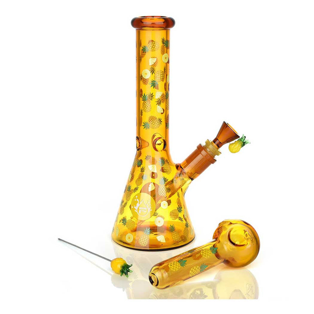 Pulsar Fruit Series Pineapple Express Water Pipe Duo – Excitement Smokin PA