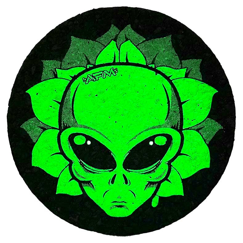 AFM Alien Head 5" Circle Mood Mat – Excitement Smokin PA