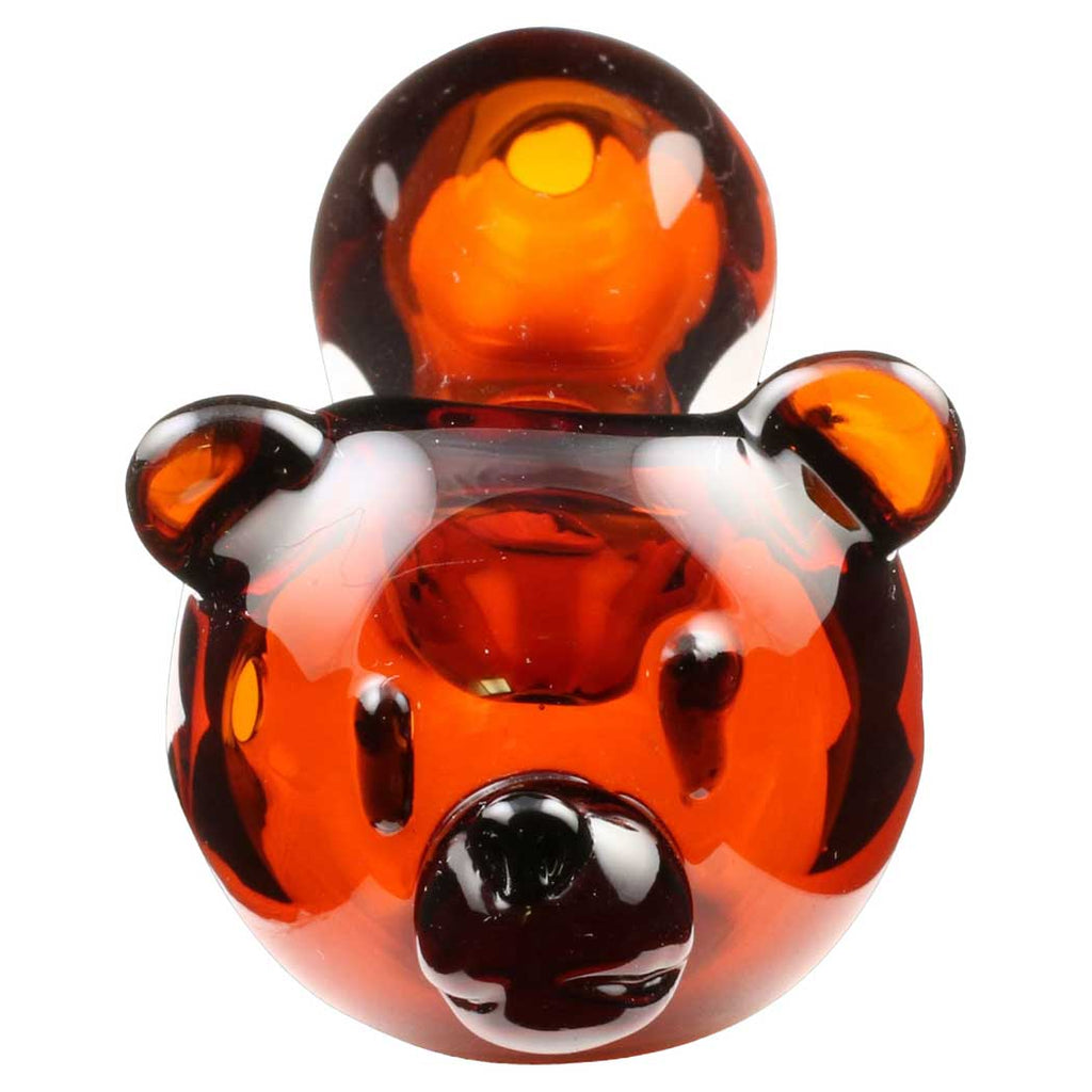 Chameleon Glass Teddy Bear Amber Borosilicate Spoon Hand Pipe ...