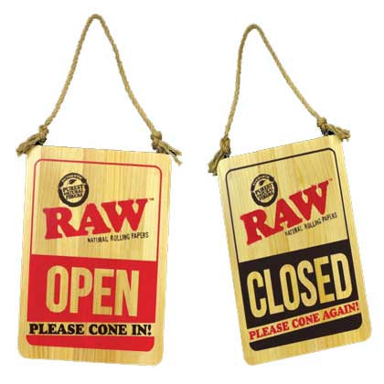 RAW Wooden Welcome Sign – Excitement Smokin PA
